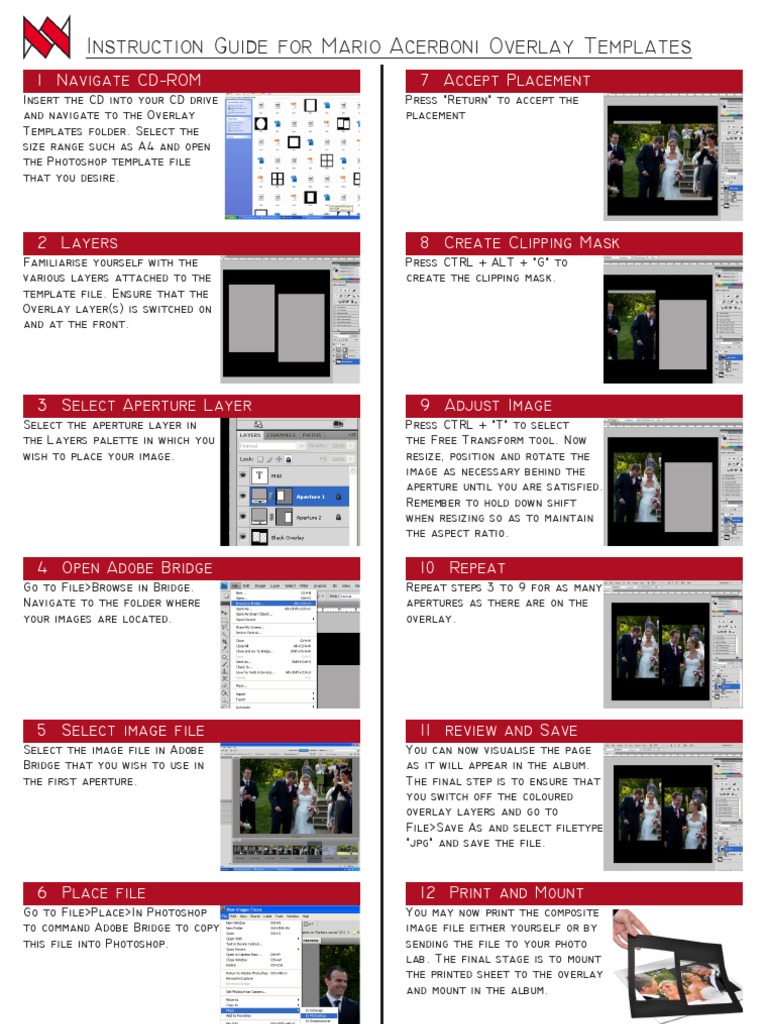 Overlay Templates Instructions | PDF