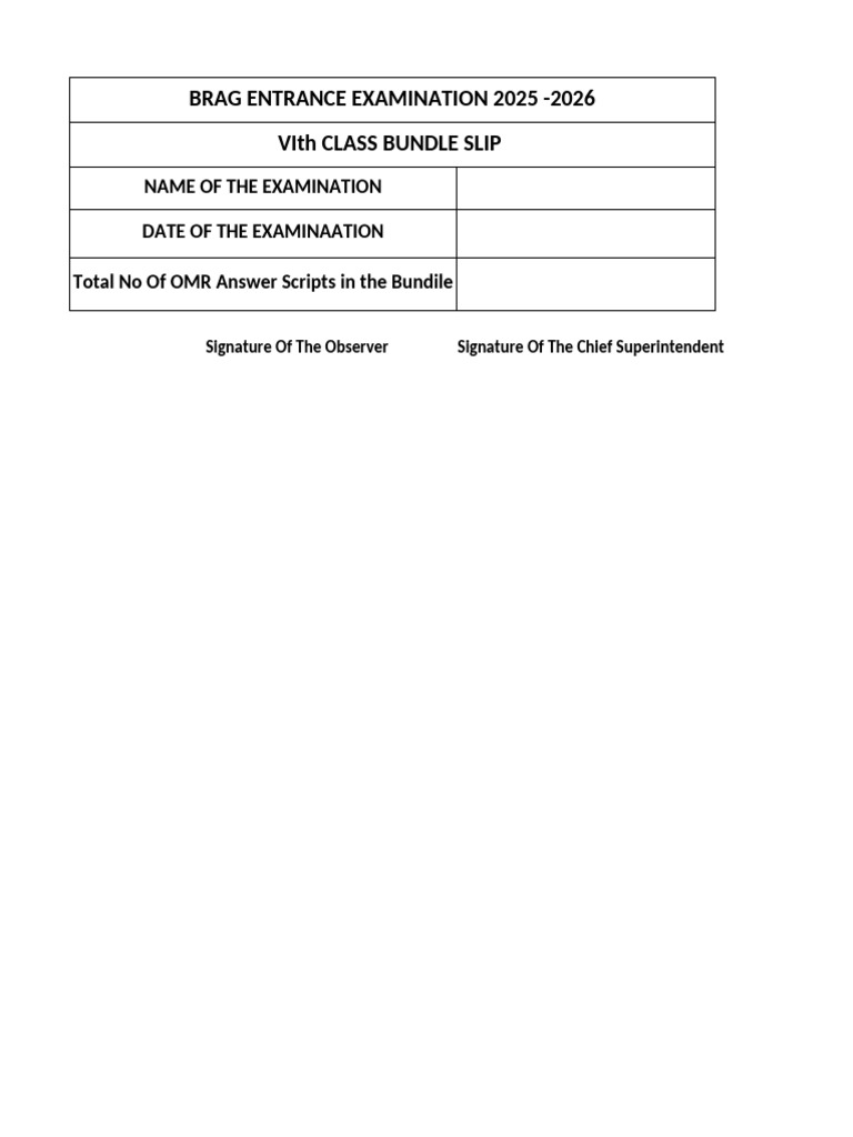 Bundle Slips | PDF