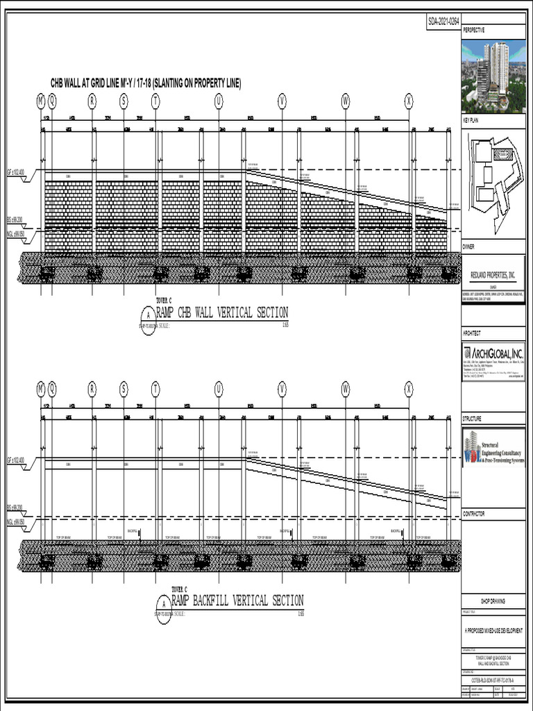Cutting List Ramp Back Portion Retaining Wall & Slab at Te & TC - A ...
