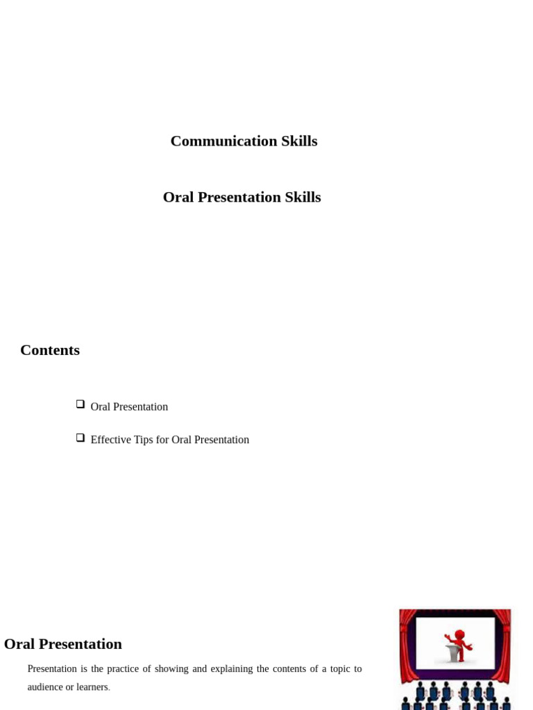 Lec # 8 Oral Presentation Skills | PDF | Public Speaking | Communication