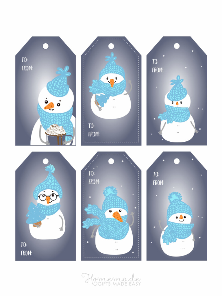 printable-christmas-tags-cute-snowmen-6 | PDF