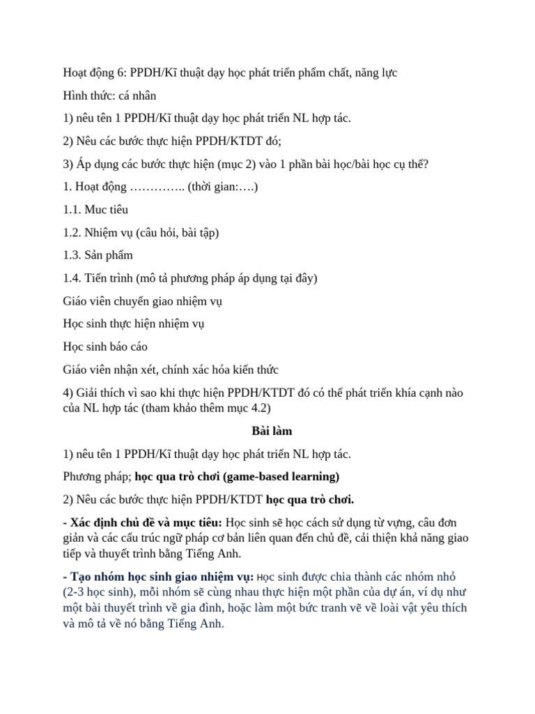 BT6 - TRỊNH THỊ LAN | PDF