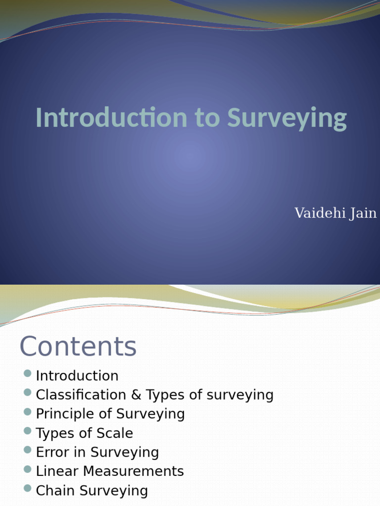Overview of Surveying Techniques and Types | PDF | Surveying | Map