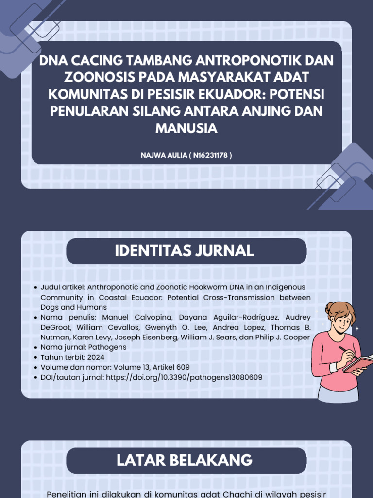 Zoonosis Cacing Tambang di Ekuador | PDF