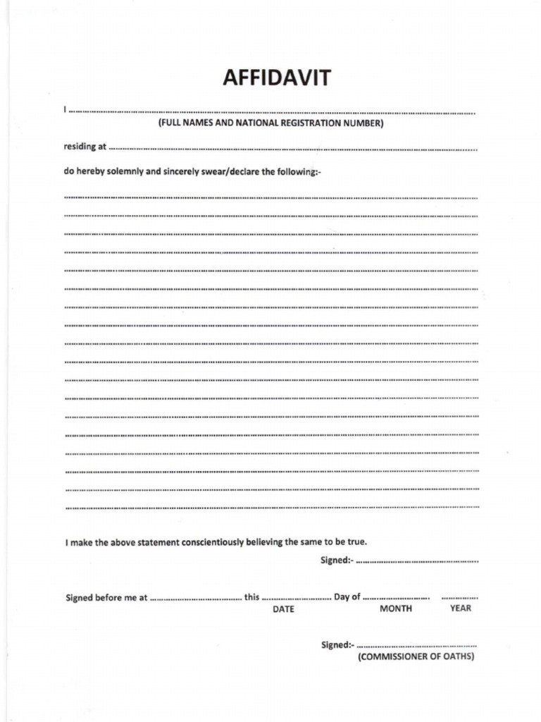 Affidavit | PDF