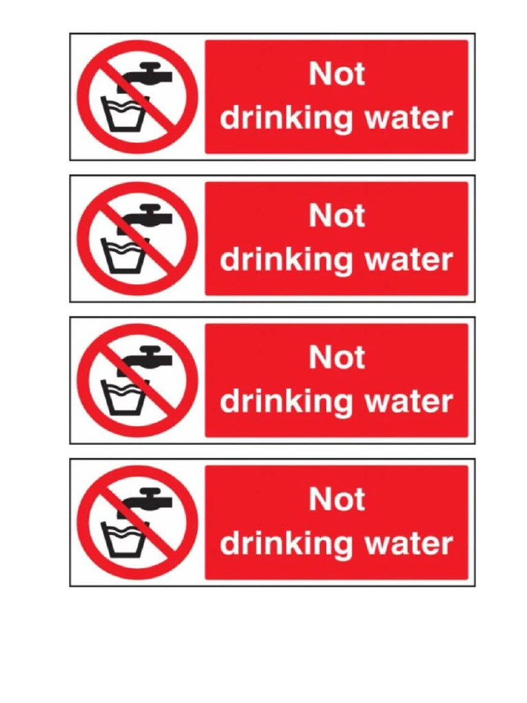Not Drinking Water - Poster | PDF
