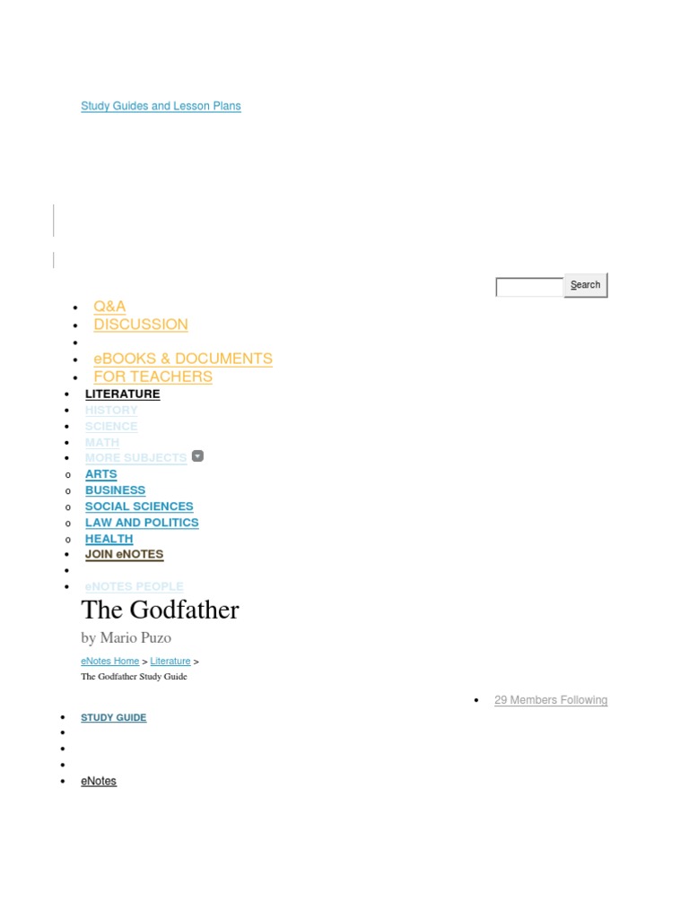 God Father 1 | PDF | Works | Crime Thriller