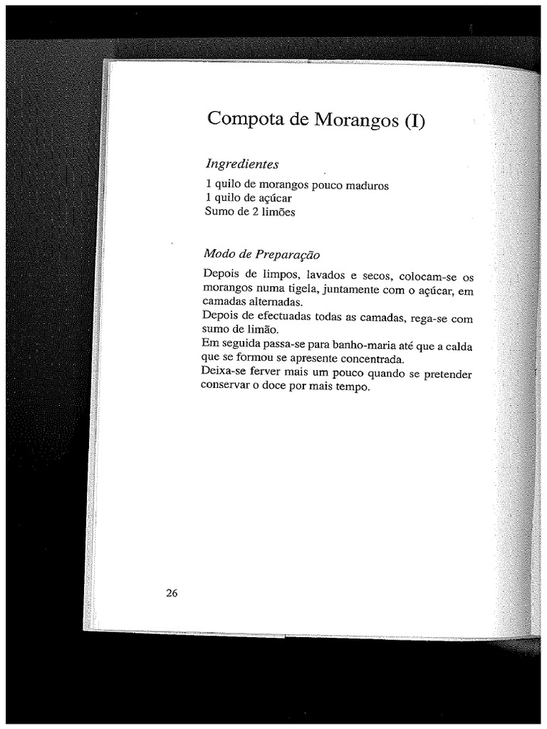 Compota Morango | PDF