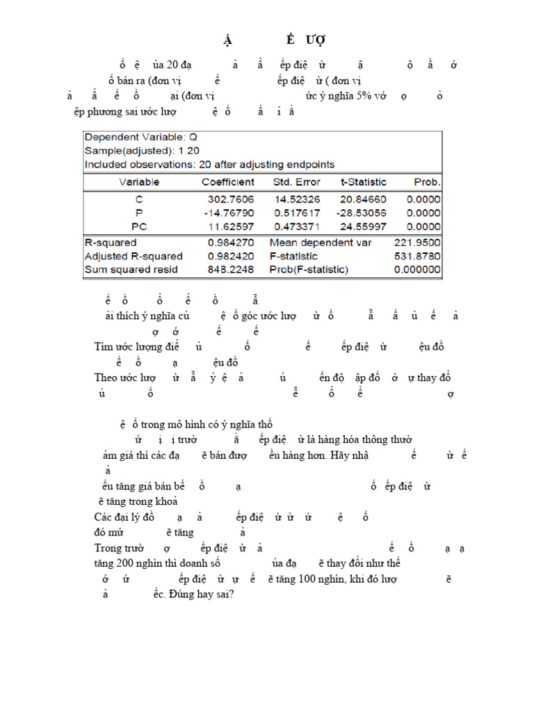 Bài tập KTL- cơ bản | PDF