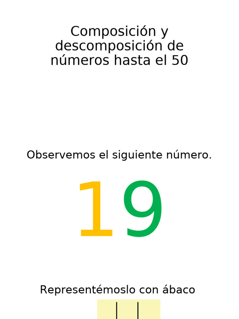 Descomposición de Números hasta 50 | PDF