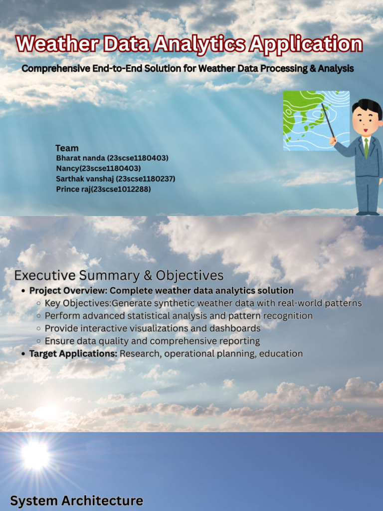 Weather Data Analytics Application - 7-Slide PowerPoint Outline - Compressed - Compressed | PDF