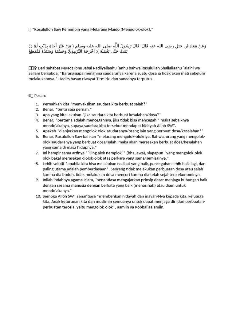 ? Mengolok-Olok | PDF