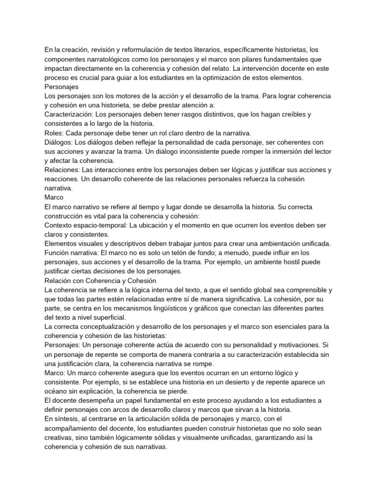 Coloquio | PDF | Trama (narrativa) | Cómics