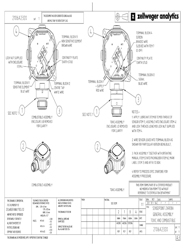 Sensepoint Zareba Drawing | PDF