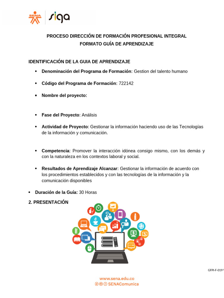 Gfpi-F-019 Guia de Aprendizaje | PDF | Periférico | Hardware de la computadora