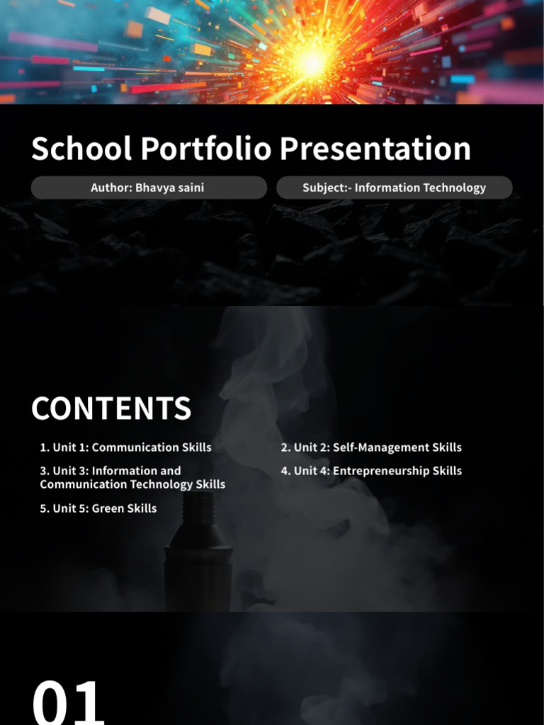 School Portfolio Presentation | PDF | Communication | Computer File