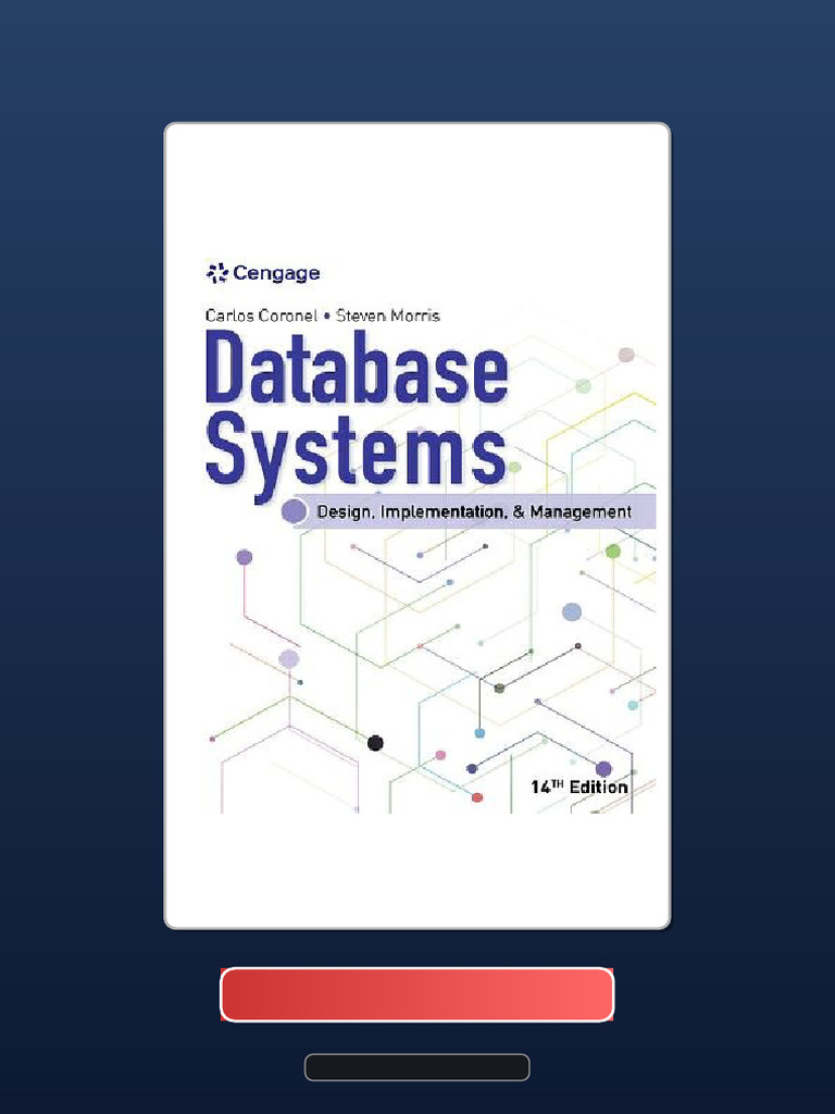 Immediate Access Database Systems 14th Edition Coronel Verified PDF Download | PDF | Databases | Sql