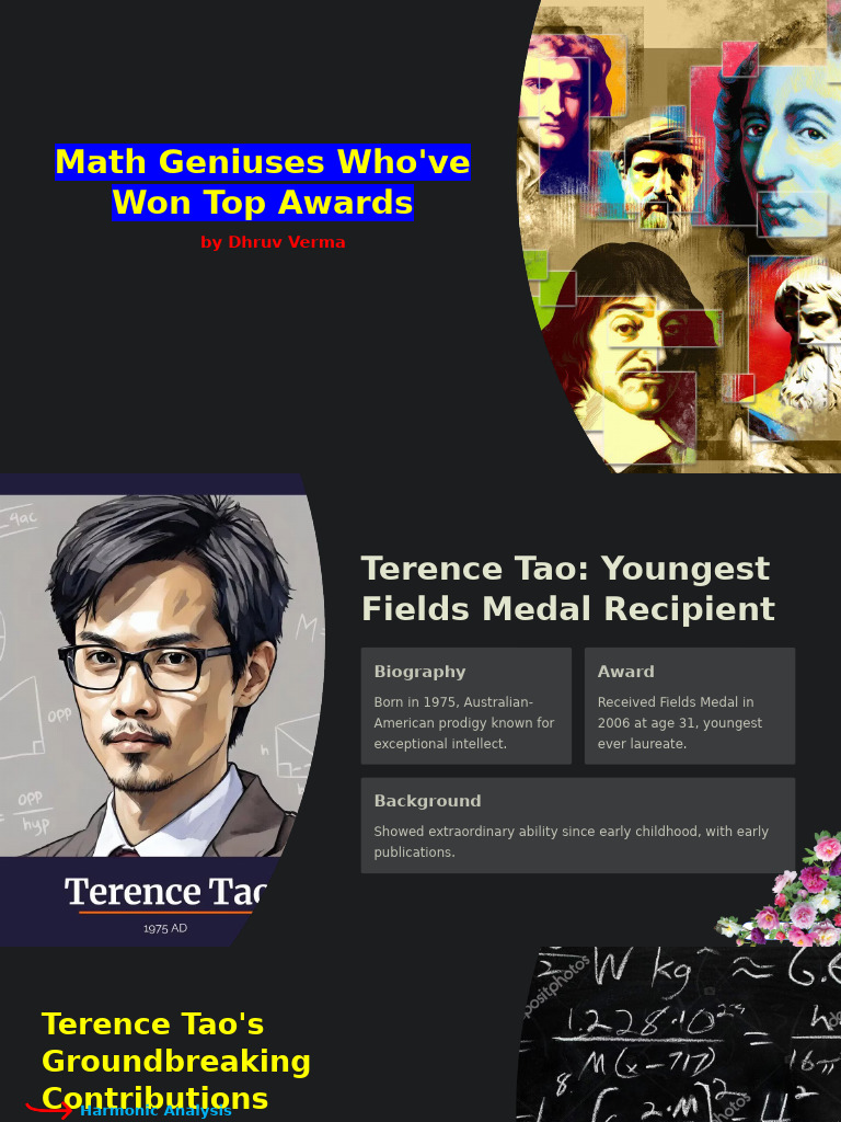 Math Geniuses Whove Won Top Awards | PDF | Mathematics | Geometry