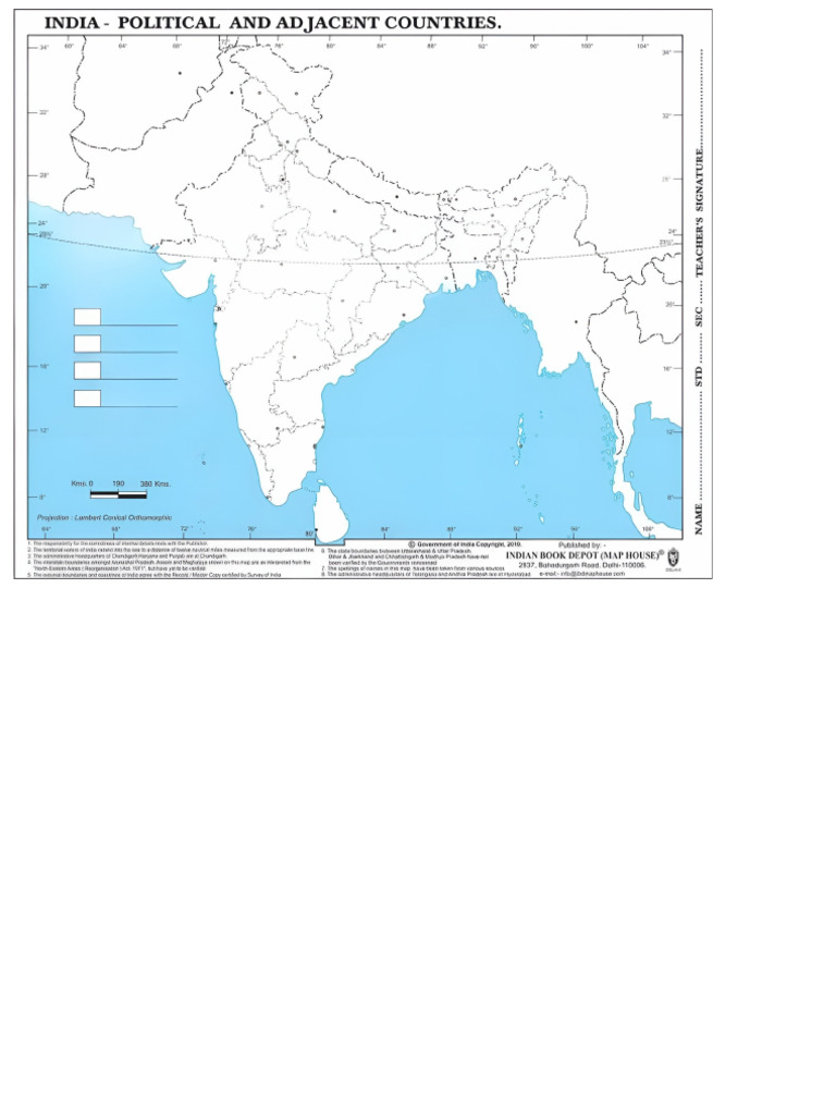 Political Map of India | PDF