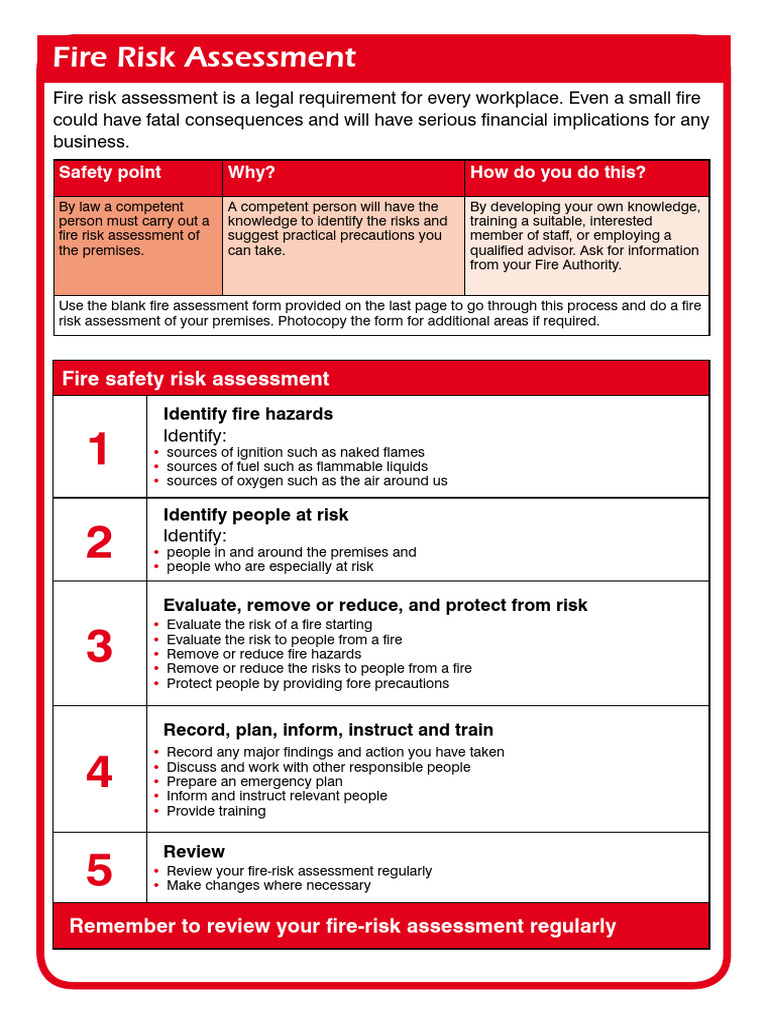 Fire Risk Assessment PDF | PDF | Fires | Risk