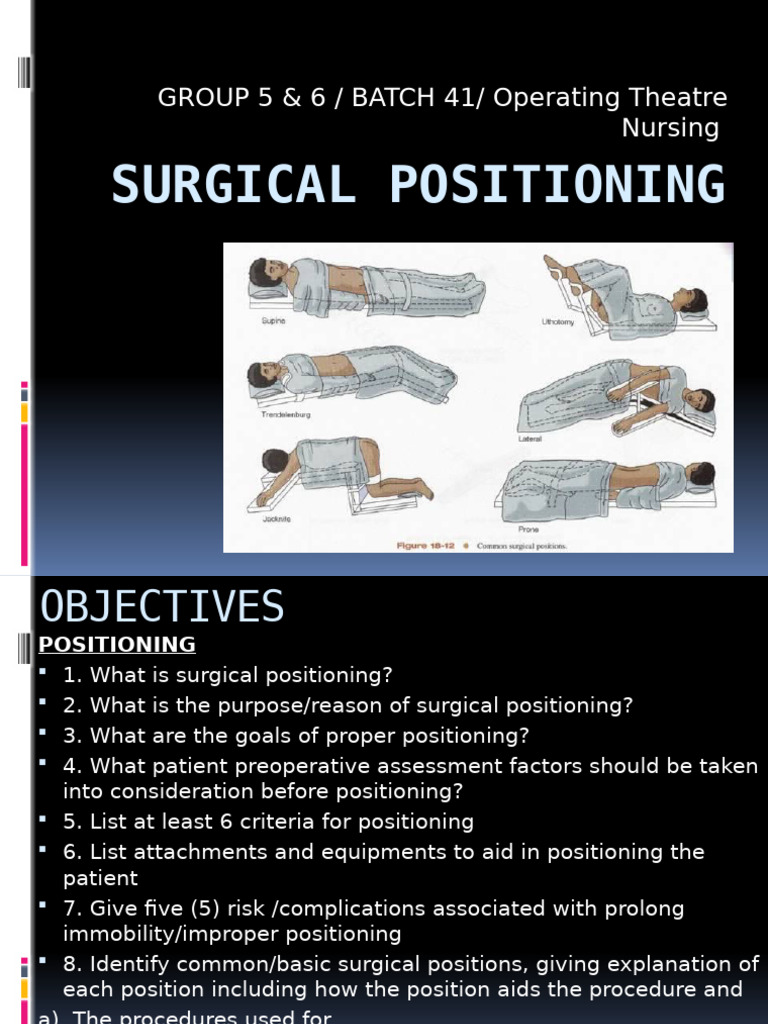 Surgical Positioning | PDF | Anesthesia | Surgery