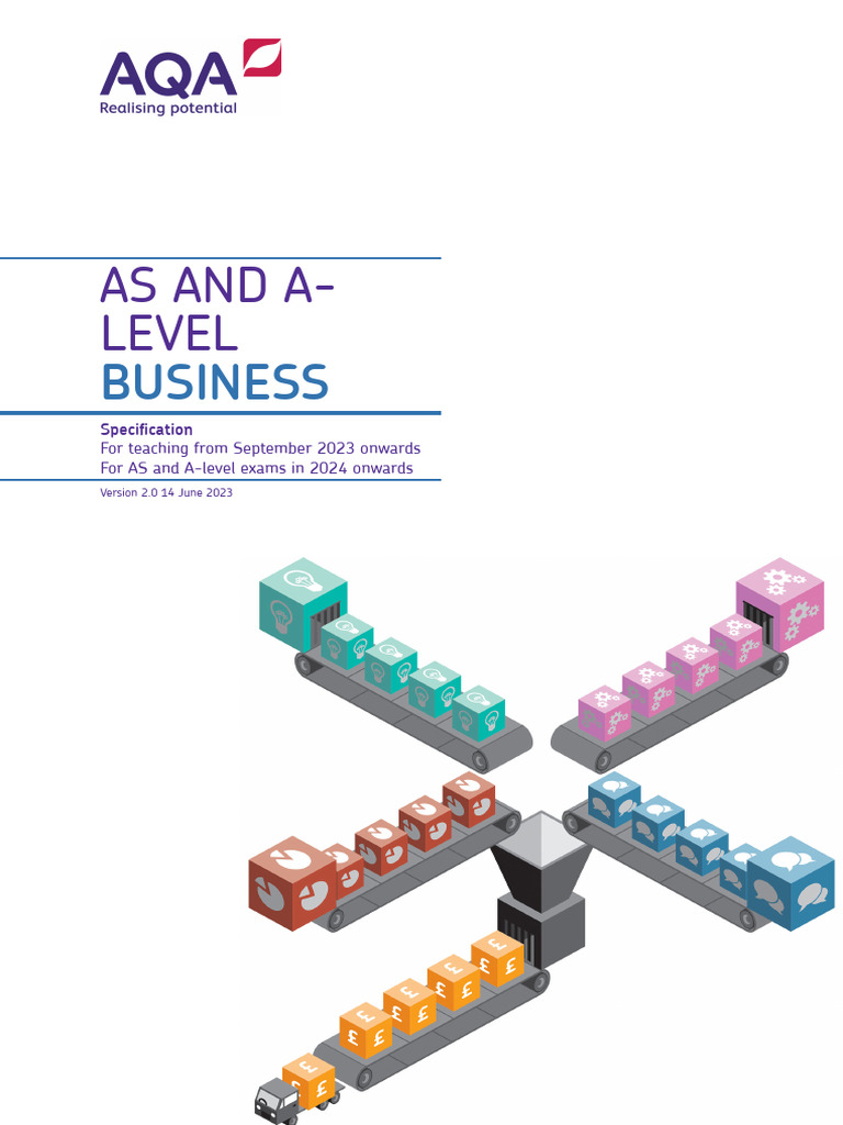 Aqa Business Specification | PDF | Marketing | Market Segmentation