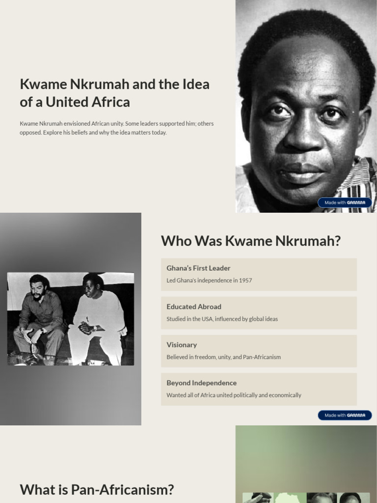 Kwame Nkrumah and The Idea of A United Africa | PDF | Pan Africanism ...