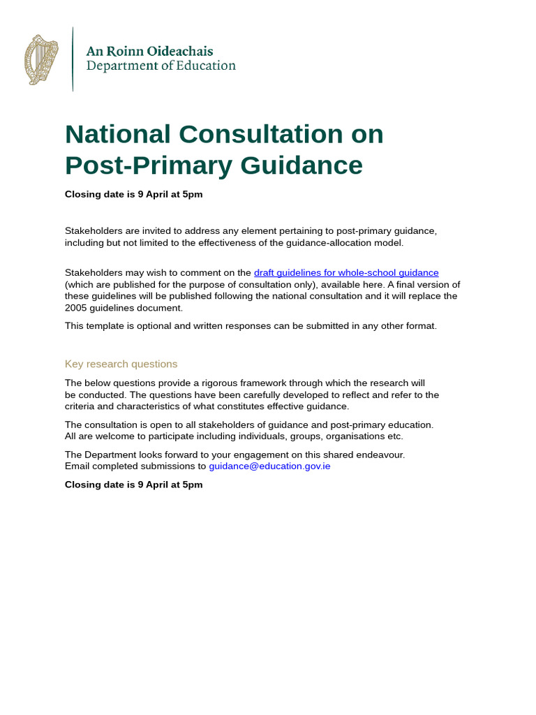 Optional Template For Written Submissions 2 | PDF