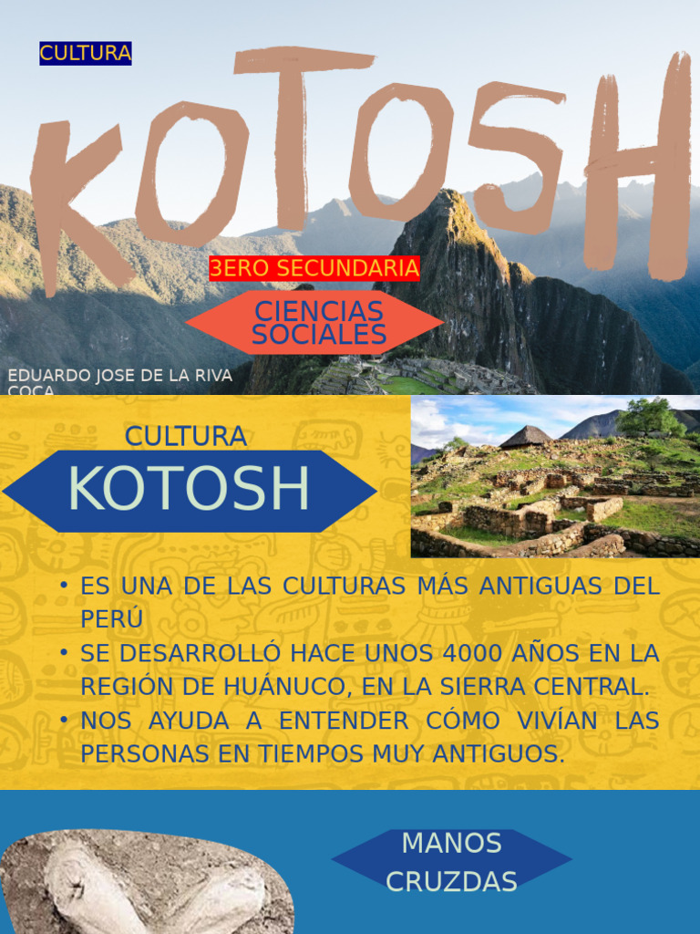 Cultura Kotosh para Niños | PDF