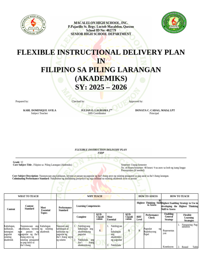 Piling Larang FIDP | PDF