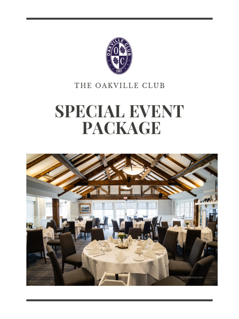 Special Events Package - Jan 2024 | PDF | Salad | Sauce
