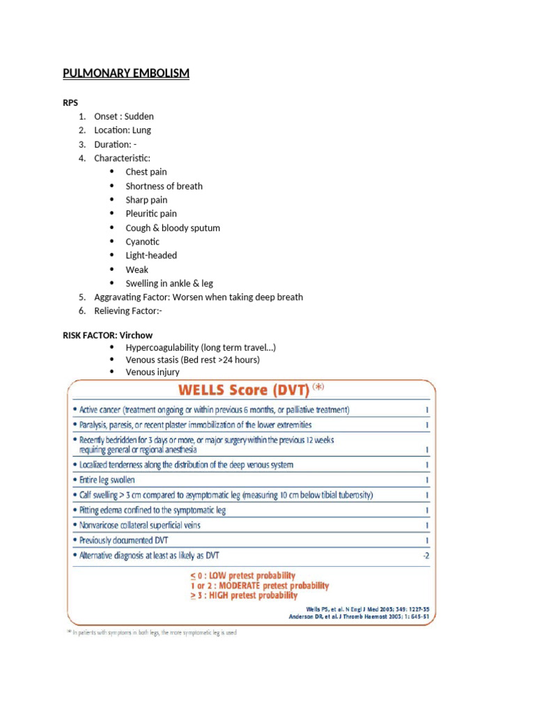 8 Pulmonary Embolism | PDF