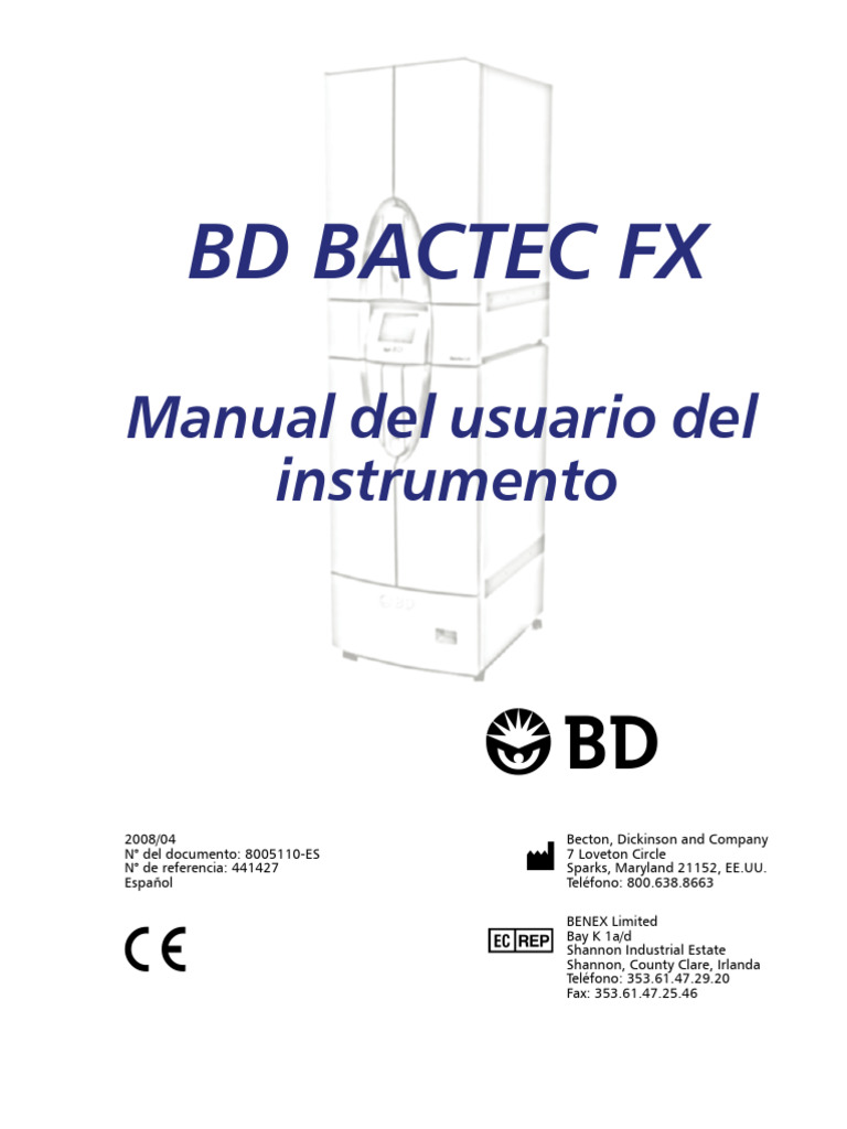 Bactec - Manual Usuario | PDF | Diodo emisor de luz | Sensor