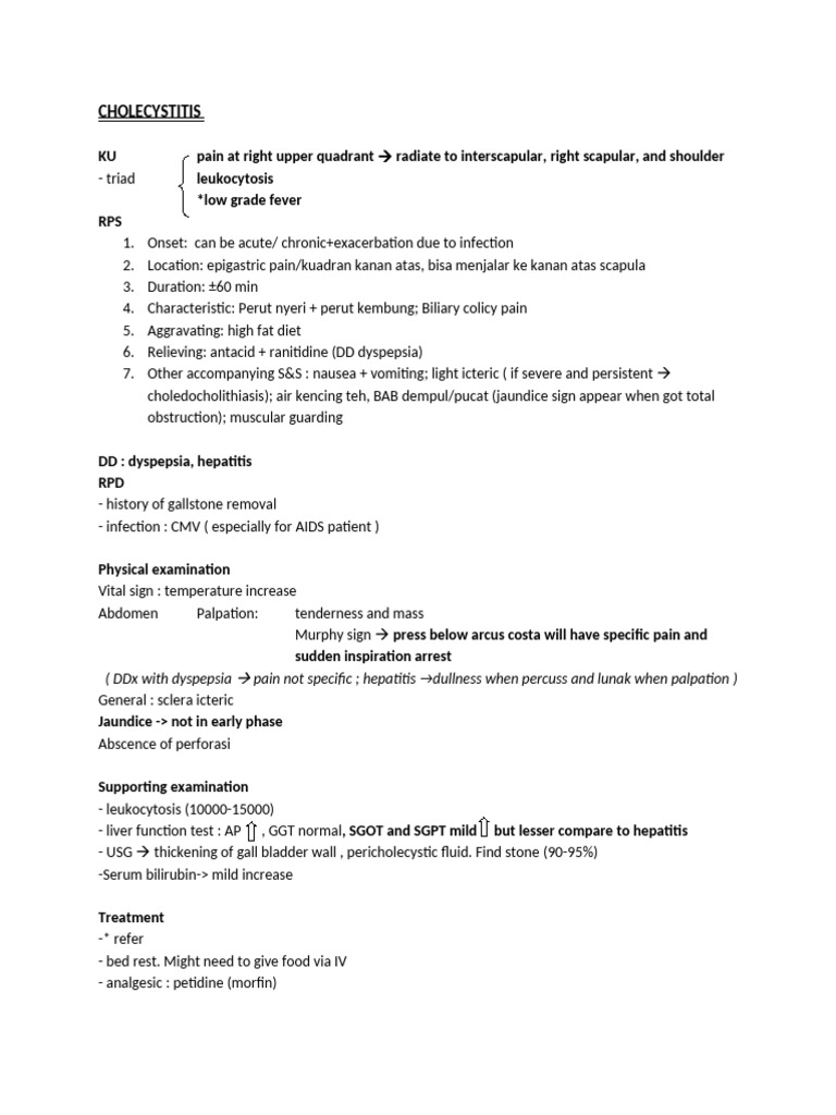 Cholecystitis | PDF
