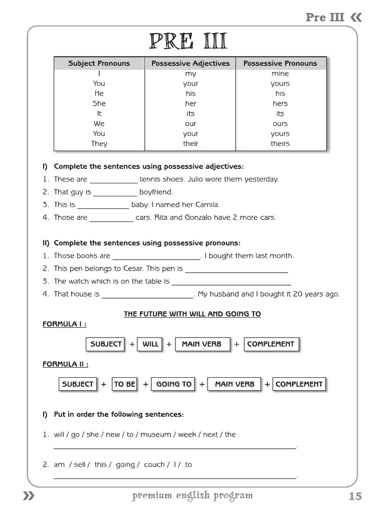 Pre Basic Book - Unit 03 | PDF