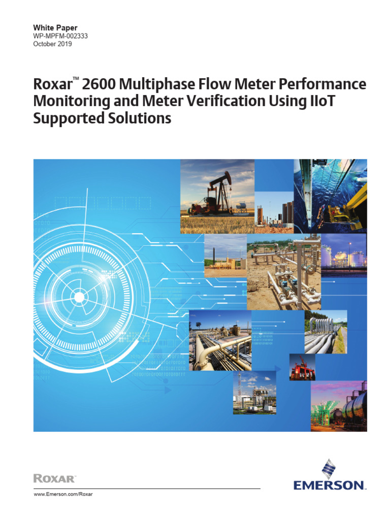 WP MPFM 002333 Roxar 2600 Multiphase Flow Meter Performance Monitoring Meter Verification Using ...