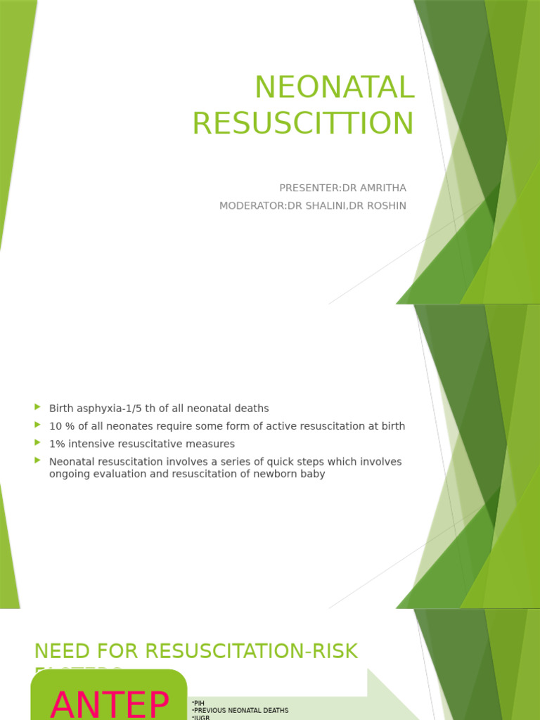 Neonatal Resuscittion | PDF | Cardiopulmonary Resuscitation | Medical Specialties
