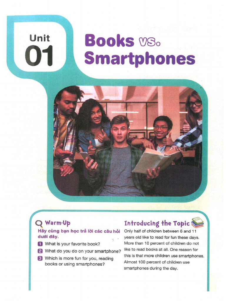 Speaking Topic 1 - Books vs. Smartphones | PDF