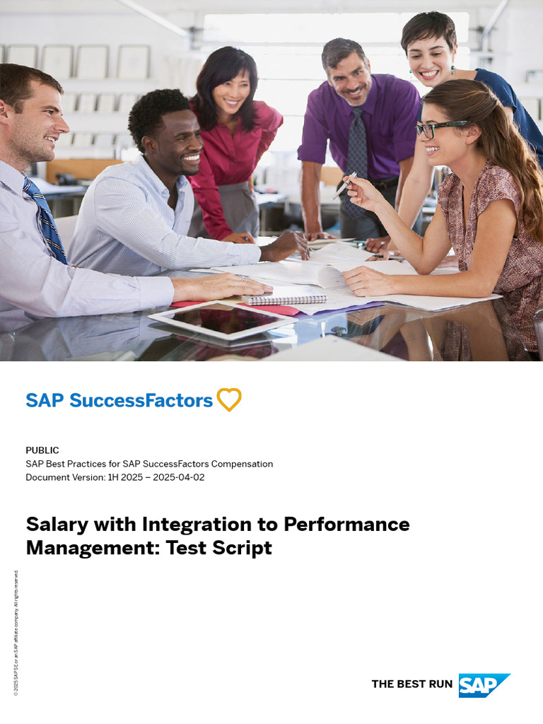 Salary With Integration To Performance Management Test Script FI1 | PDF ...