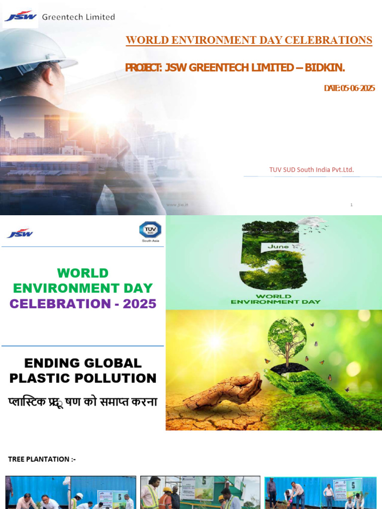 53rd World Environment Day Program at JSWGT Projects. | PDF