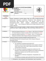 Sop Pelayanan Klaster 1 (Manajemen) | PDF | Sains & Matematika