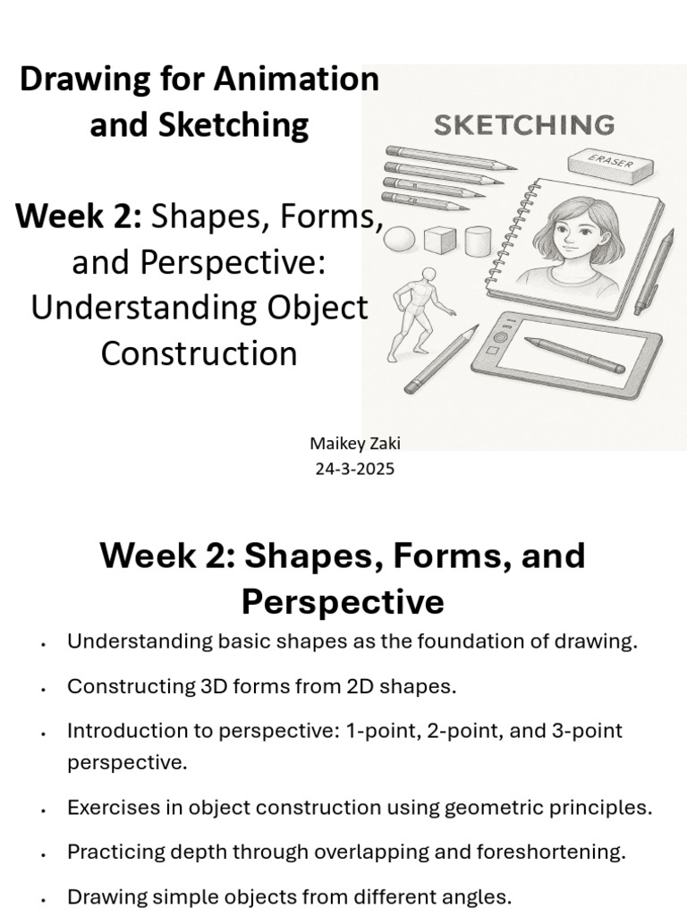 Shapes and Perspective in Drawing | PDF | Shape | Perspective (Graphical)