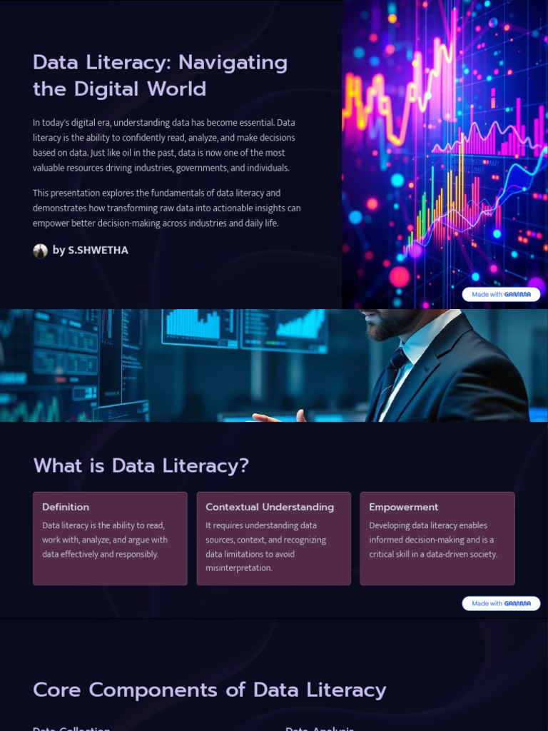 Data Literacy Navigating The Digital World Presentation. | PDF | Data ...