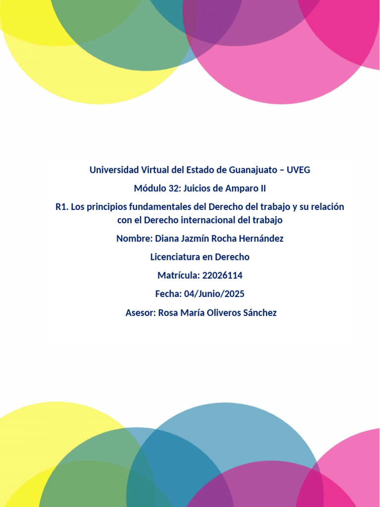 Rocha Jazmin R2 U1 | PDF | Debido al proceso | Violación