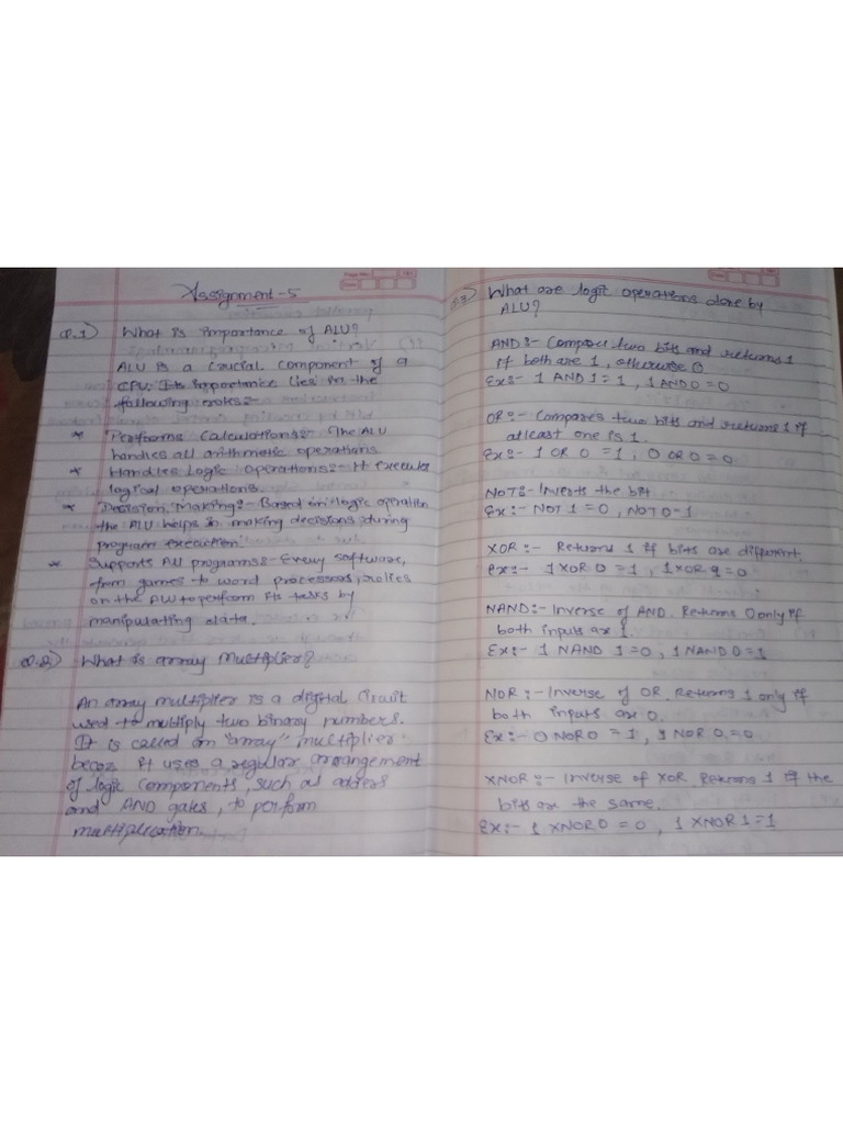 COA ASSIGNMENT 5 | PDF