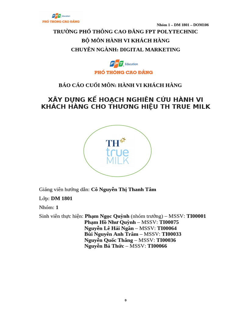 Nhom 1 - DOM106 - DM 1801 | PDF