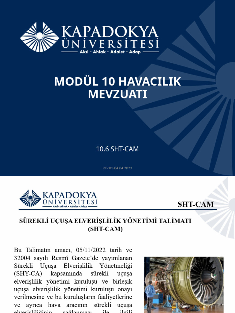 Modül 10 Havacilik Mevzuati: 10.6 SHT-CAM | PDF