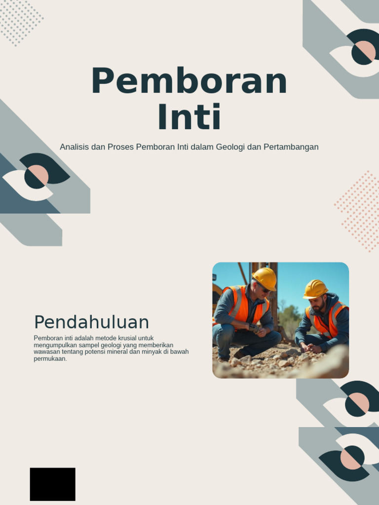 Metode dan Proses Pemboran Inti Geologi | PDF