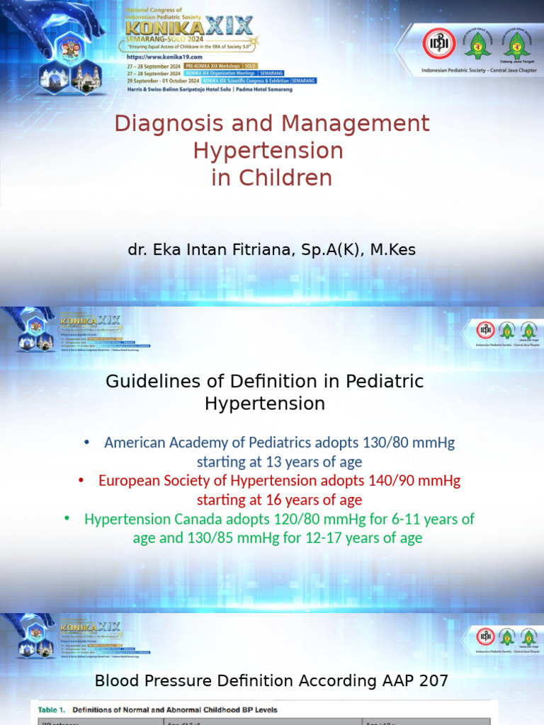 Diagnosis and Management Hypertension | PDF | Hypertension | Blood Pressure
