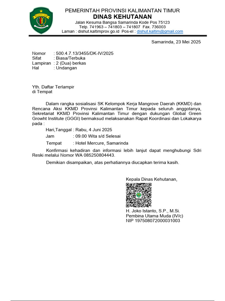 Undangan KKMD 4 Juni 2025 | PDF